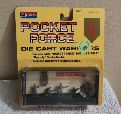 Monogram Pocket Force US 1st Infantry WWII Die Cast Warriors 8075 Never ...