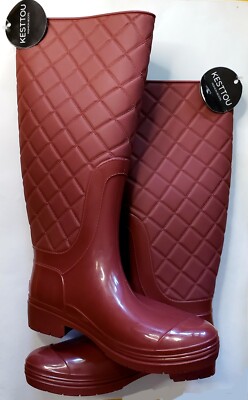 Galoshes Women's Size 5.5 By Kesttou Iconic Red Waterproof Slim Classic ...