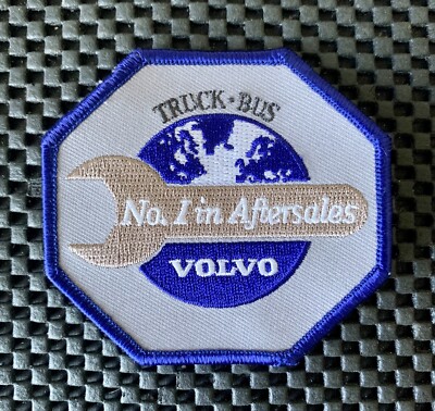 VOLVO NO. 1 IN AFTERSALES TRUCK BUS EMBROIDERED SEW ON ONLY PATCH 3 1/4 ...