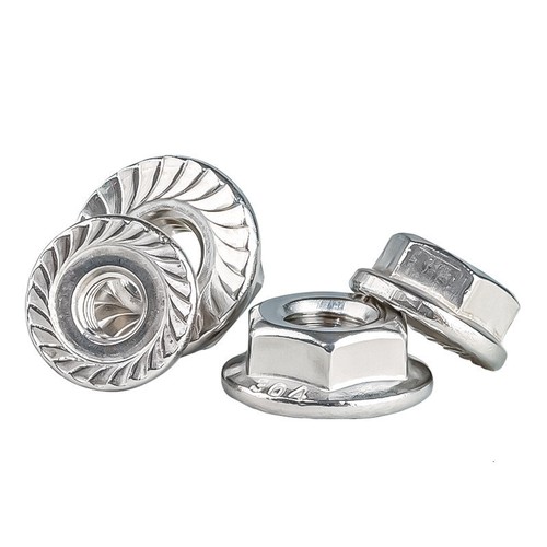 M6-M12 Fine Thread 304 Stainless Steel Hexagon Serrated Lock Spinlock ...