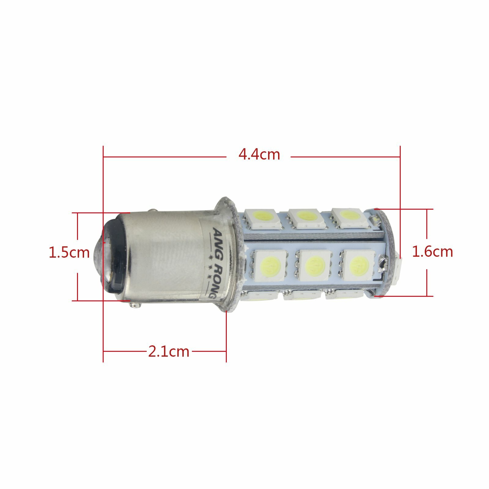 2 LED 566 White Brake Stop Tail Light Car Bulbs 12v P21/4w Baz15d 15 ...