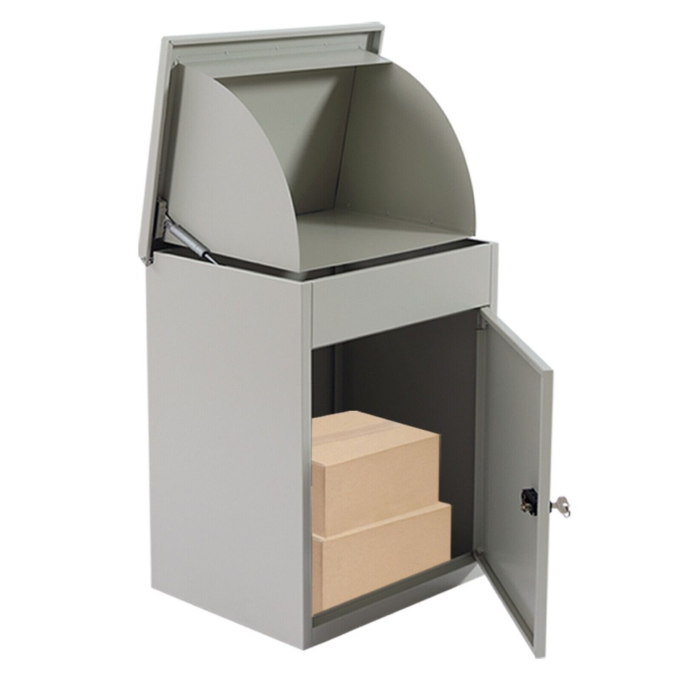 Large Parcel Package Delivery Drop Box Home Porch Lockable Mailbox Wall ...