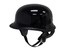 German style skull cap helmet open face Matt black Gloss Carbon 5 tick ...