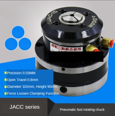 Pneumatic Rotary Collet Hollow Quick Chuck Laser Tube Cutting Pneumatic ...