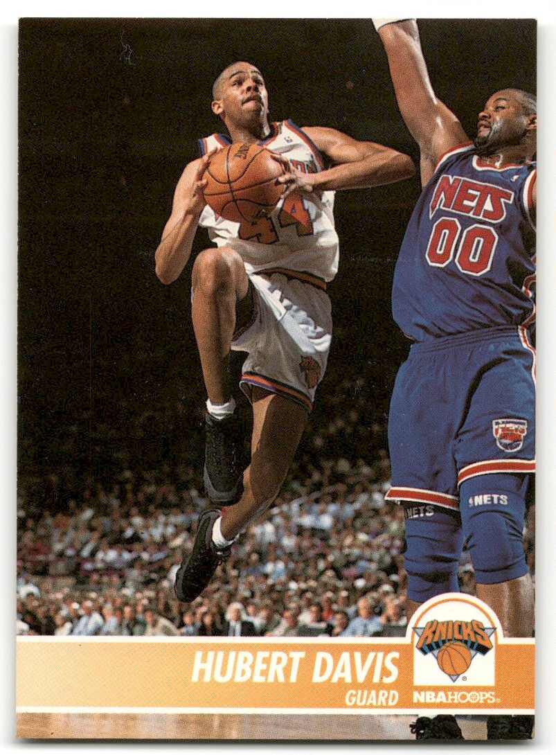 1994-95 NBA Hoops Basketball Card Hubert Davis #141 New York Knicks | eBay