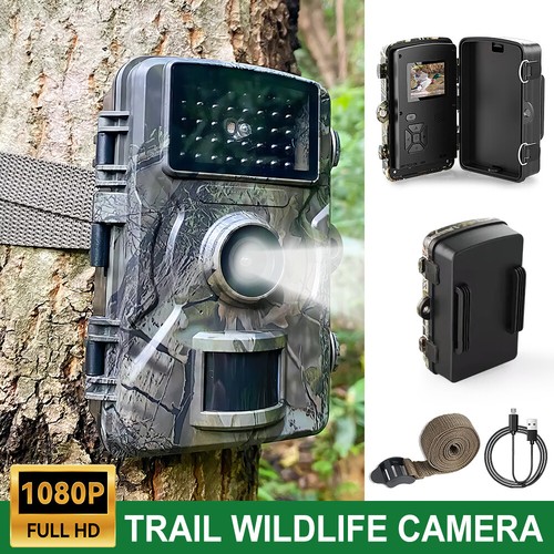 Trail Camera 16MP 1080P Hunting Wildlife Cam Motion Activated PIR Night ...