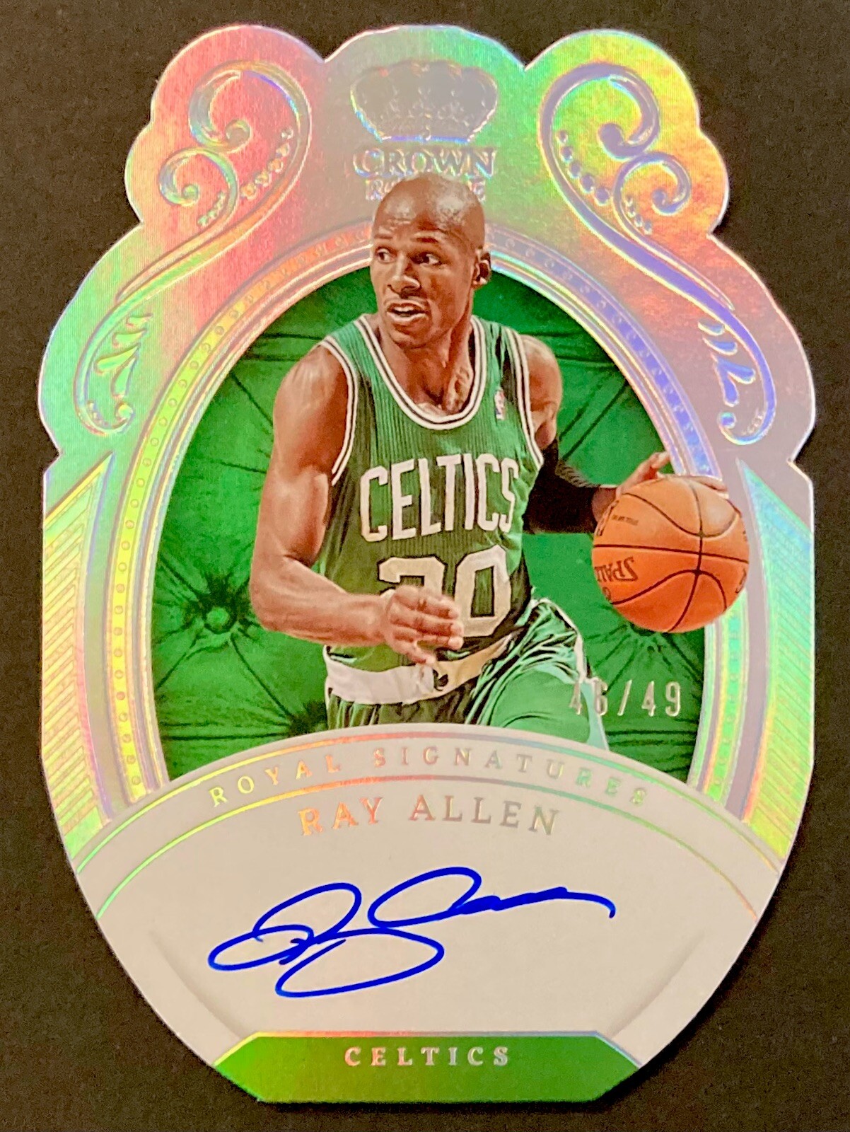 Ray Allen 2022 Crown Royale #RS-RAY Royal Signatures /49 Price Guide ...