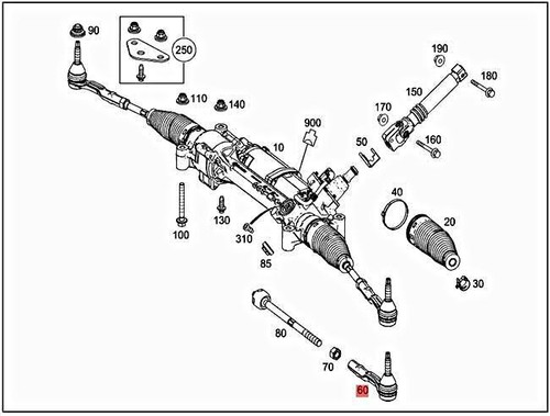 Genuine MERCEDES X222 A217 C217 S-CLASS W222 Tie rod 2223300103 | eBay