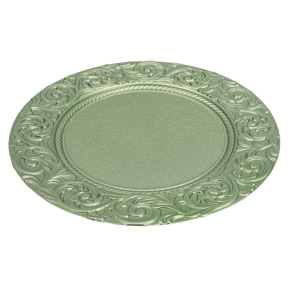 100 Pack Charger Plates 13 Inch Round Charger for Dinner Plates Party ...