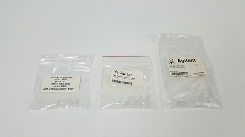 Agilent vial inserts wide (15) 5181-1270 + diffusion caps (18) 07673 ...