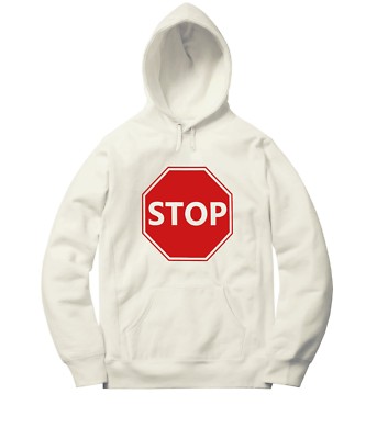 Red Driver Stop Sign Sweater Pullover Hoodie Traffic Stop Costume ...