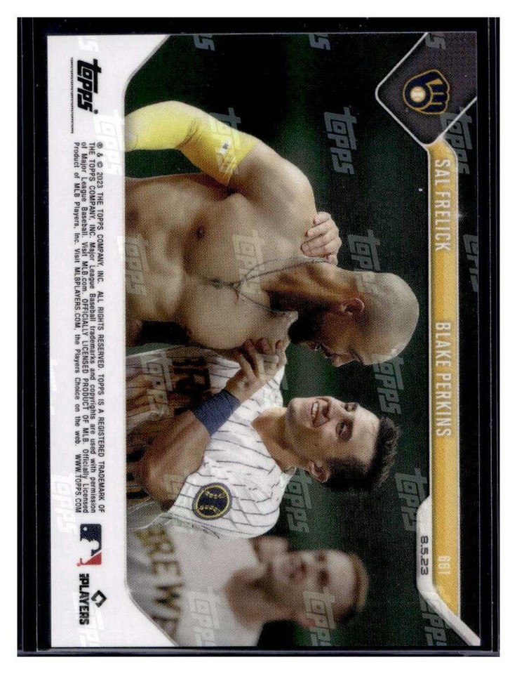 2023 Topps Now #661 Sal Frelick / Blake Perkins Purple Parallel Card #d ...