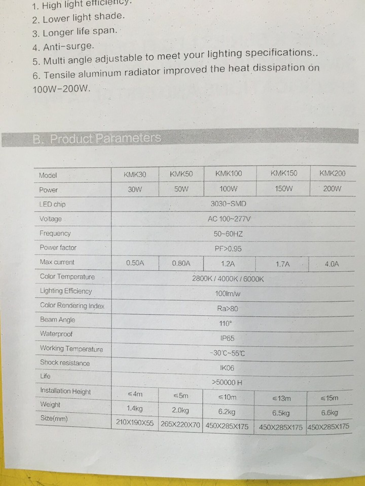 KOMEE Lighting K-30,2850 Lum,120-277 volt, rigid structure ,5000k ...