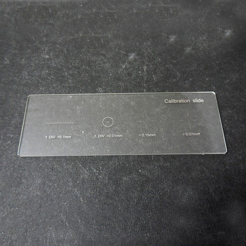 Cross Dot 0.01MM Microscope Stage Micrometer Calibration Slide w/ 4 ...