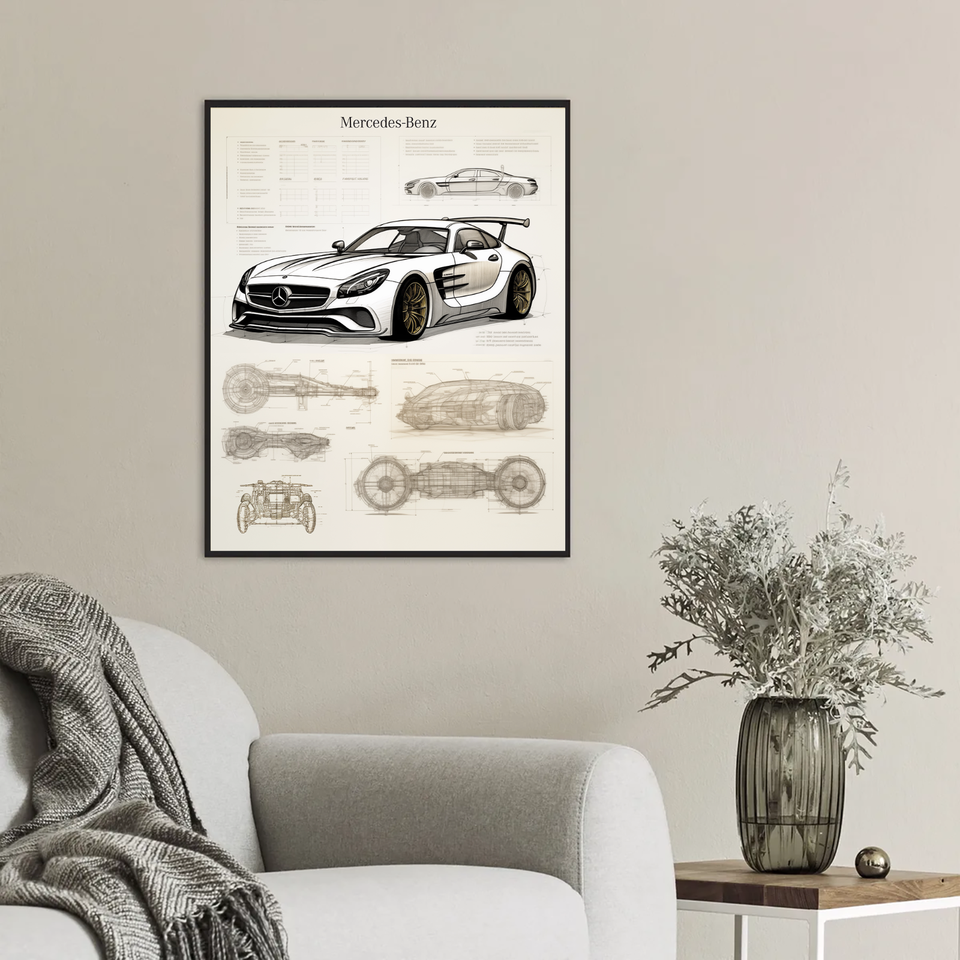 Mercedes Benz AMG Poster- Mercedes Benz AMG Wall Art, Mercedes Benz amg ...