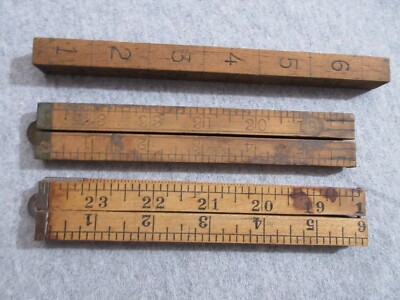 vintage Stanley No. 68 & USA 24-inch folding rulers lot x | eBay