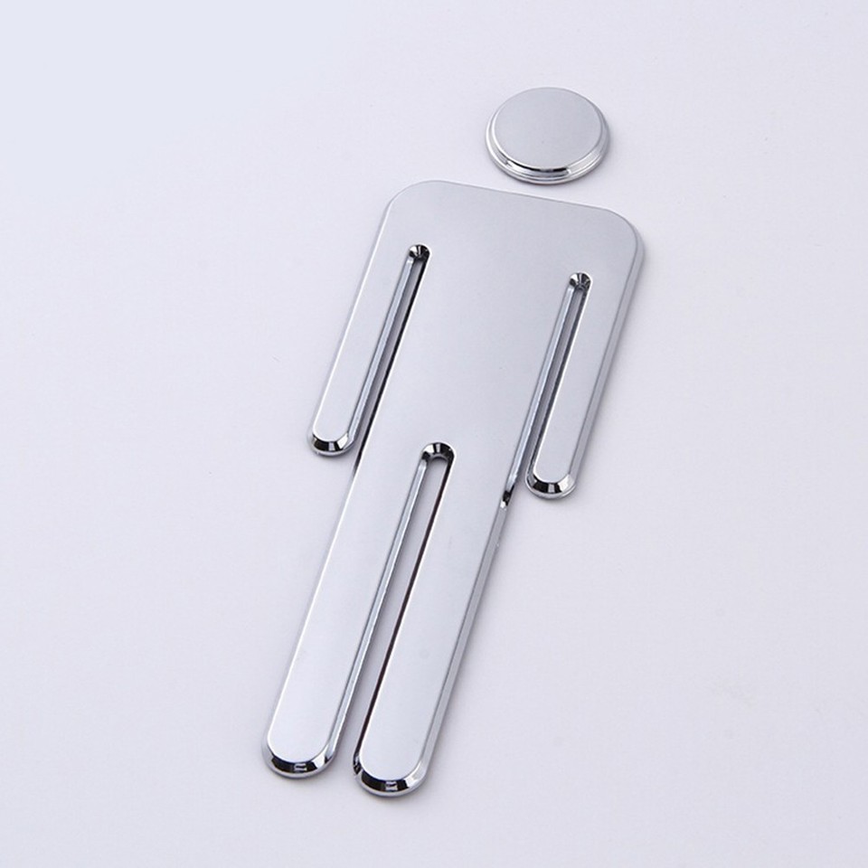 Toilet Signs for Bathroom Door Decor Restroom Mirror Wall Sticker ...