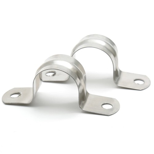 25PCS M25 1 Inch Conduit Clamps Stainless Steel Two Hole Strap U ...
