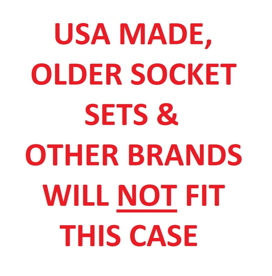 EMPTY NEW CRAFTSMAN 230 PIECE SOCKET WRENCH BIT CASE *EMPTY CASE* 99920 ...