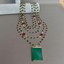 5 Strands 18'' White Pearl Green Crystal Chain Necklace Green Agate ...
