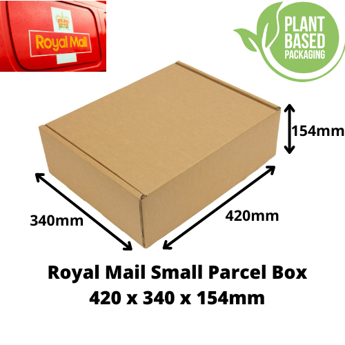 ROYAL MAIL SMALL PARCEL CARDBOARD BOX FOR MAXIMUM SIZE 45cm x 35cm x ...