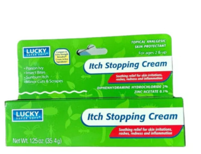 Lucky Super Soft Itch Stop Cream 1.25 oz. tube Topical Analgesic NEW | eBay