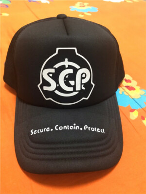 SCP Special Containment Procedures Foundation Baseball Cap Hat Headgear ...
