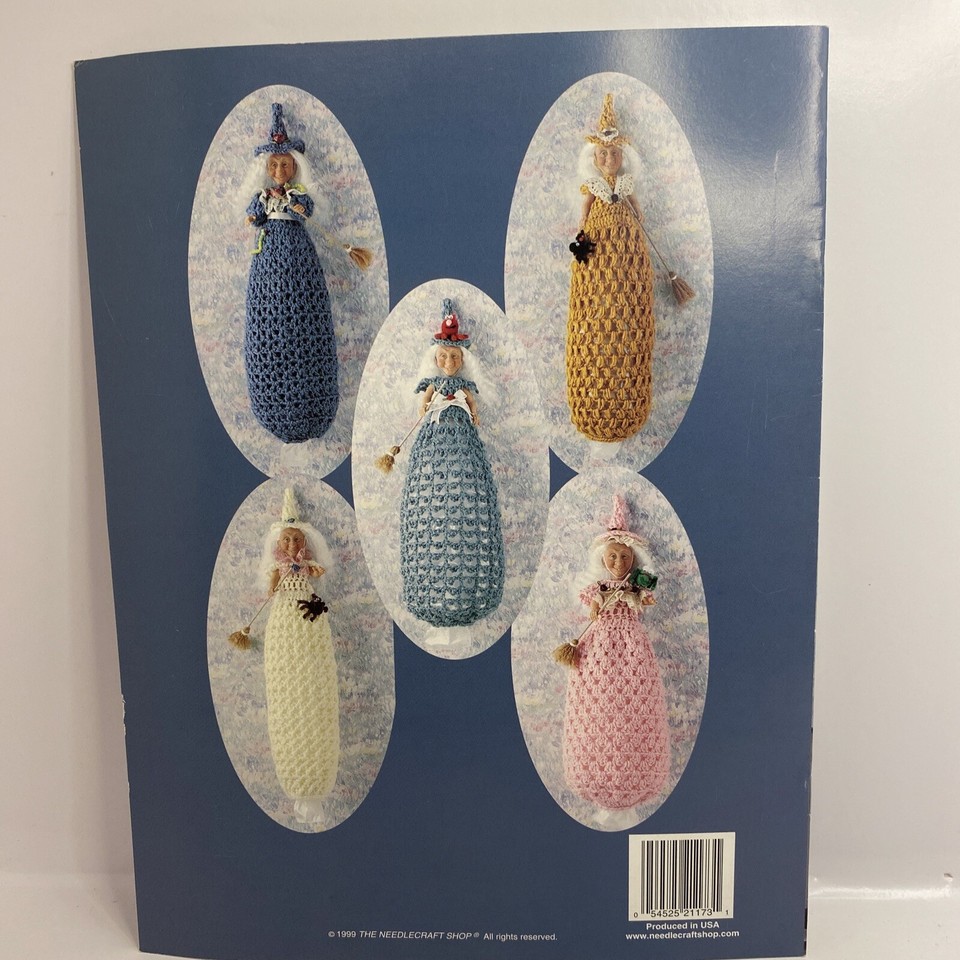 Crochet Patterns Witches Bag Holders Kitchen Witch 5 Designs | eBay