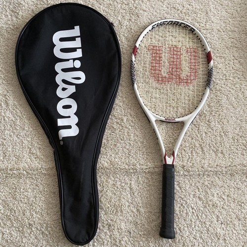 Wilson Enforcer Tennis Racket with Case and Rubber Grip Used | eBay