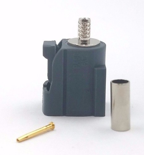 4pcs Fakra Connector Straight Jack Crimp RG174 Grey Key Code G | eBay