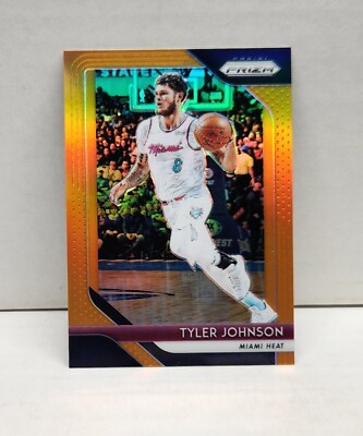 TYLER JOHNSON 2017-18 Prizm ORANGE #216 ~ Miami Heat #'d 49/49 | eBay