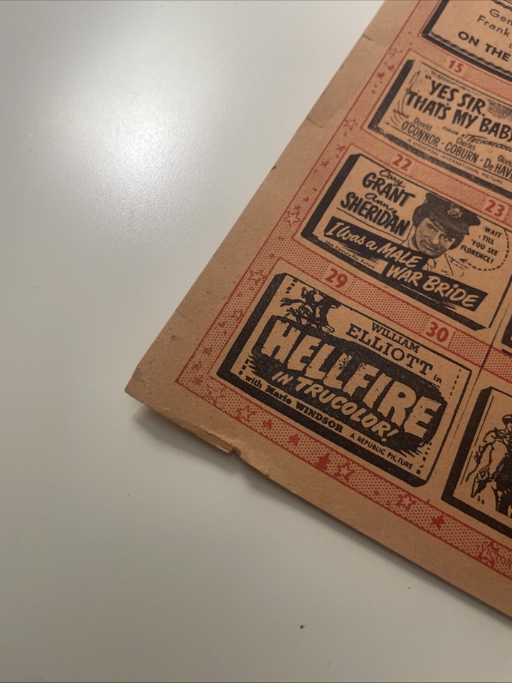 1950 Broadside Movie Herald Flyer Cozy Theatre Schulenburg Texas ...