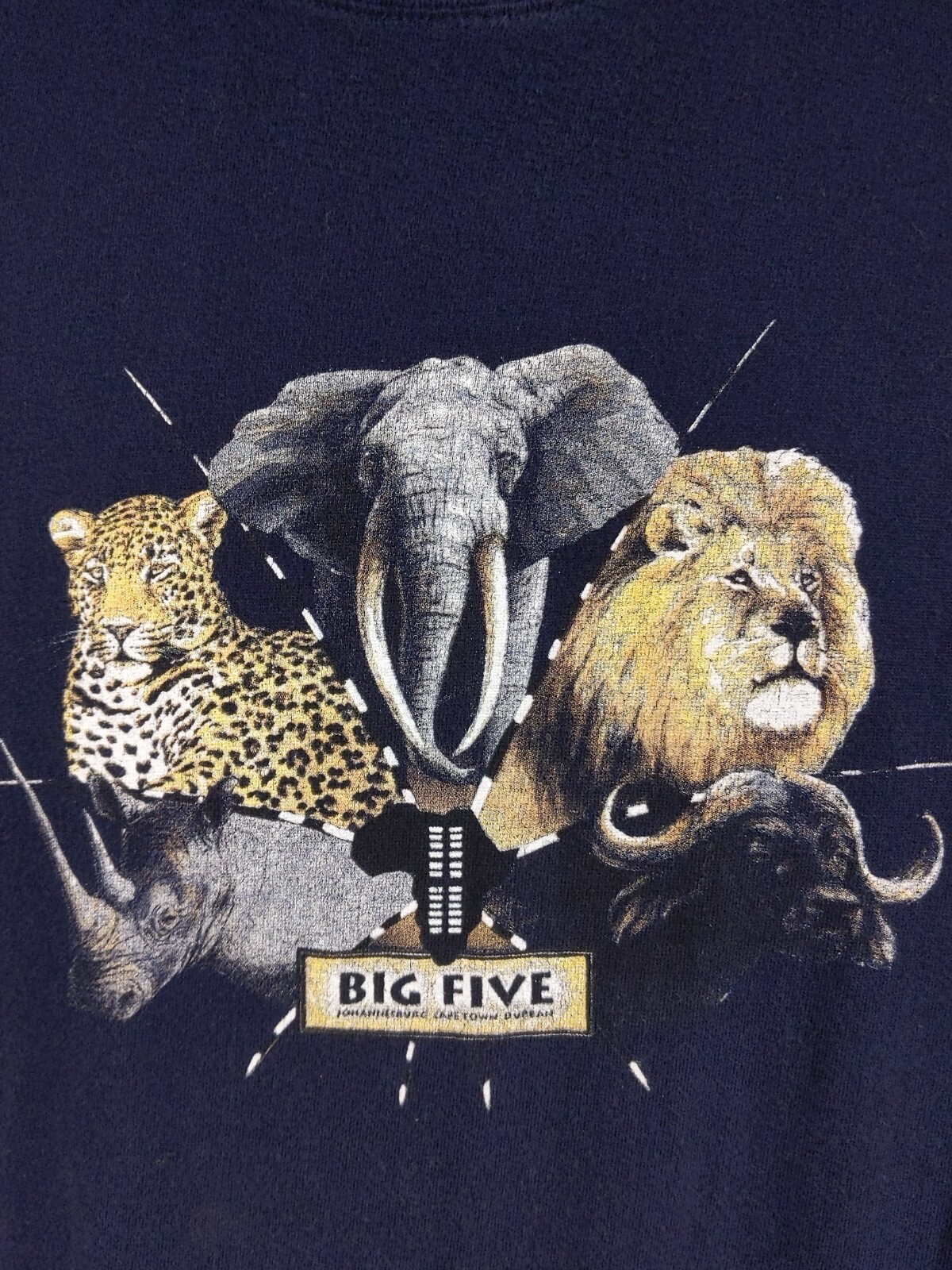 Big Five South Africa Safari Tour Cotton T-shirt Adul… - Gem