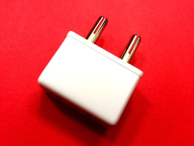 110V to 220V Travel Round Pin Plug Charger Adapter Converter 4MM Plug ...