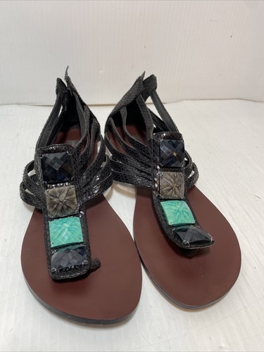 Steven By Steve Madden ZORBA Beaded Flat Sandals Size 7M | eBay