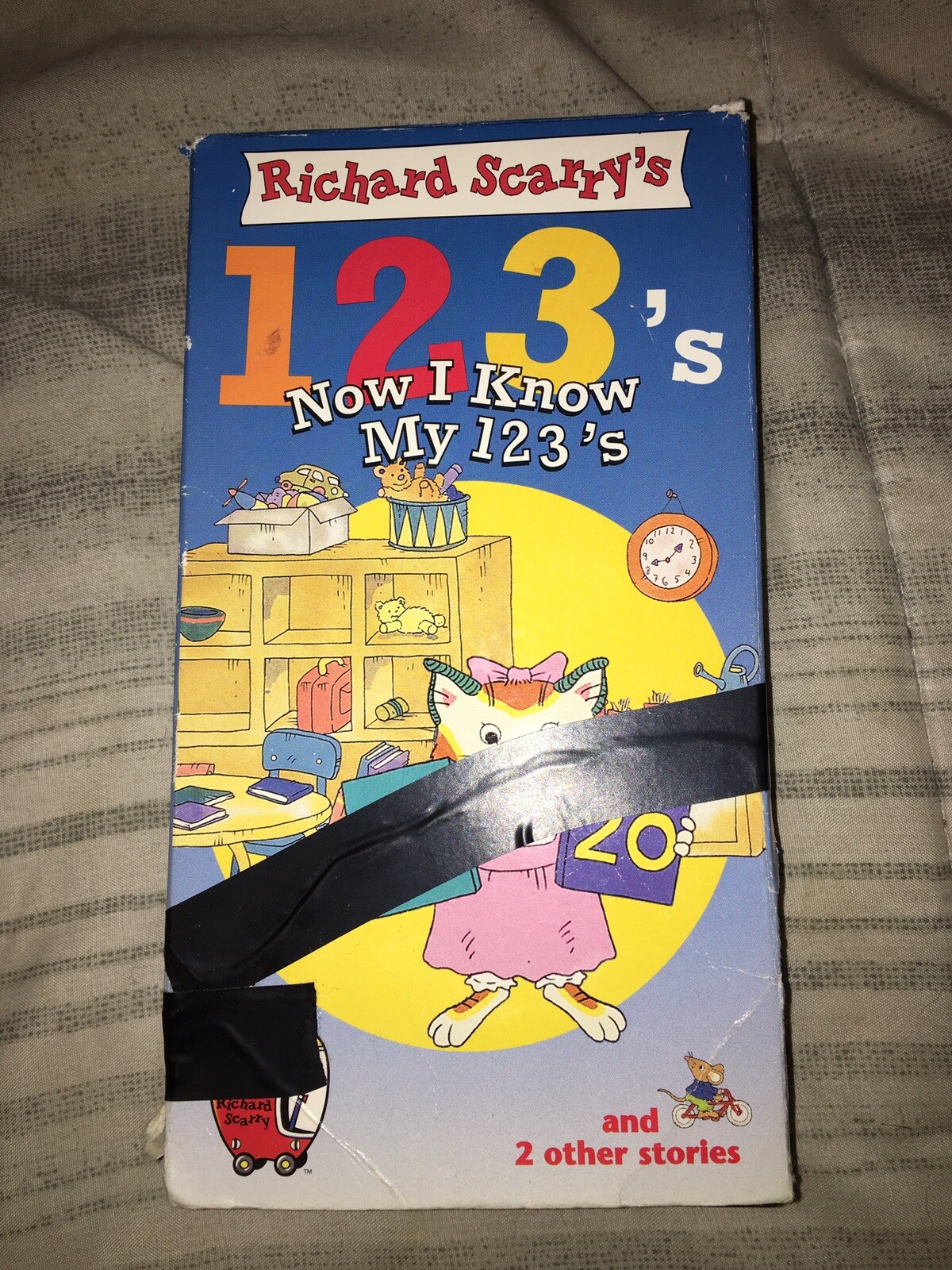 VHS Richard Scarry Now I Know My 123's & 2 Other Stories TESTED HTF ...