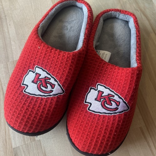 Kansas City Chiefs Foco Memory Foam House Slipper Shoes Red Size Small ...