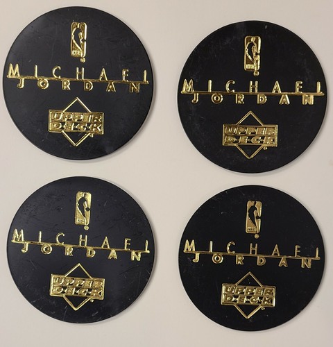 Plastic Coasters Michael Jordan Gold Lettering Upper Deck NBA | eBay