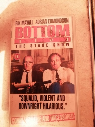 Bottom Live, The Stage Show VHS Video Retro, | eBay