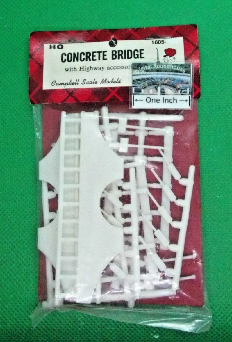 Campbell Scale Models HO #1605 Concrete Bridge Kit - Details Below | eBay