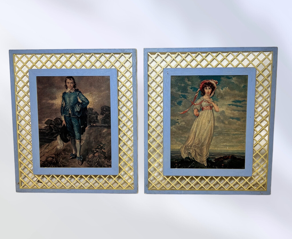 Vintage Winde Fine Art Prints Pinkie & Blue Boy 15 X 13” | eBay