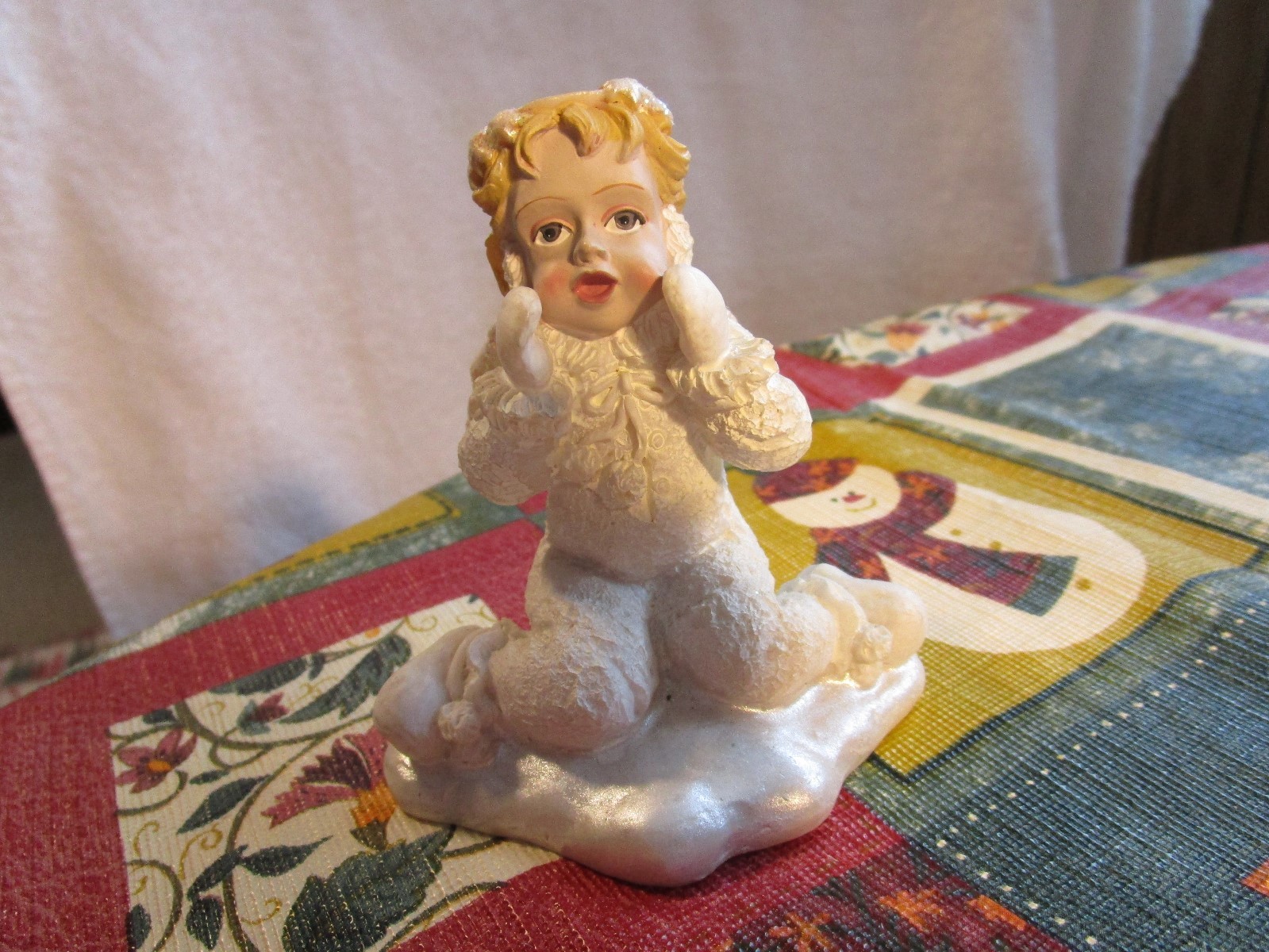 LOVELY SNOW ANGEL FIGURINE~NICE!!!!!!!!!! | eBay