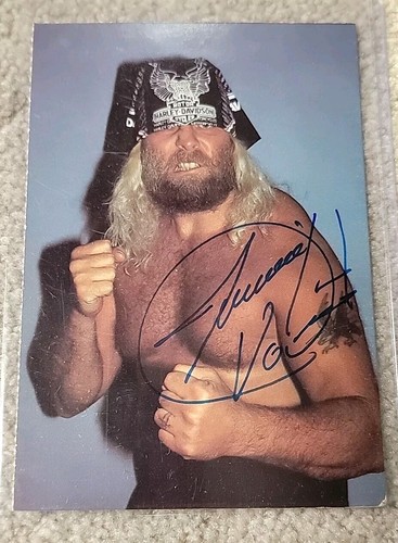 Signed Handsome Jimmy Valiant Wieser Postcard Photo Card Memphis ...