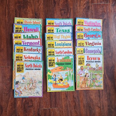 Highlights Which Way USA Set of 19 States Puzzle Magazines Homeschool ...