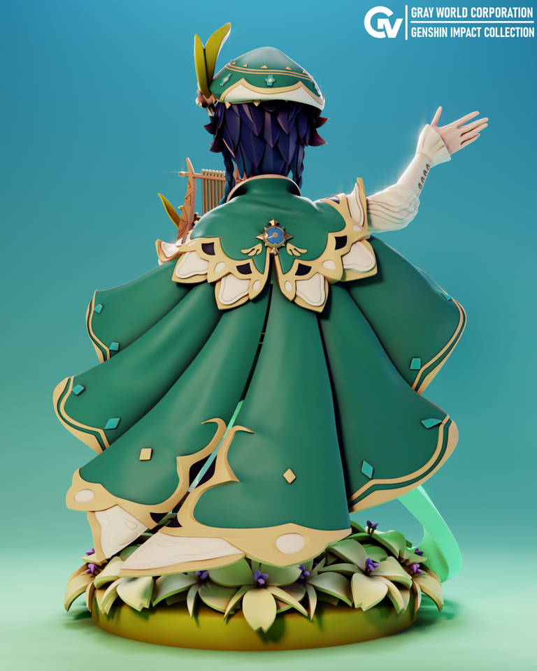 Venti Model Kit Unpainted Garage Kit Genshin: Impact 1:12 scale | eBay