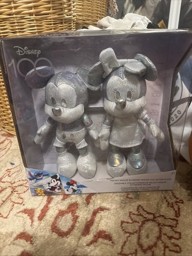 NEW Disney 100 Years Of Wonder Mickey And Minnie Mouse Collectors Plush ...