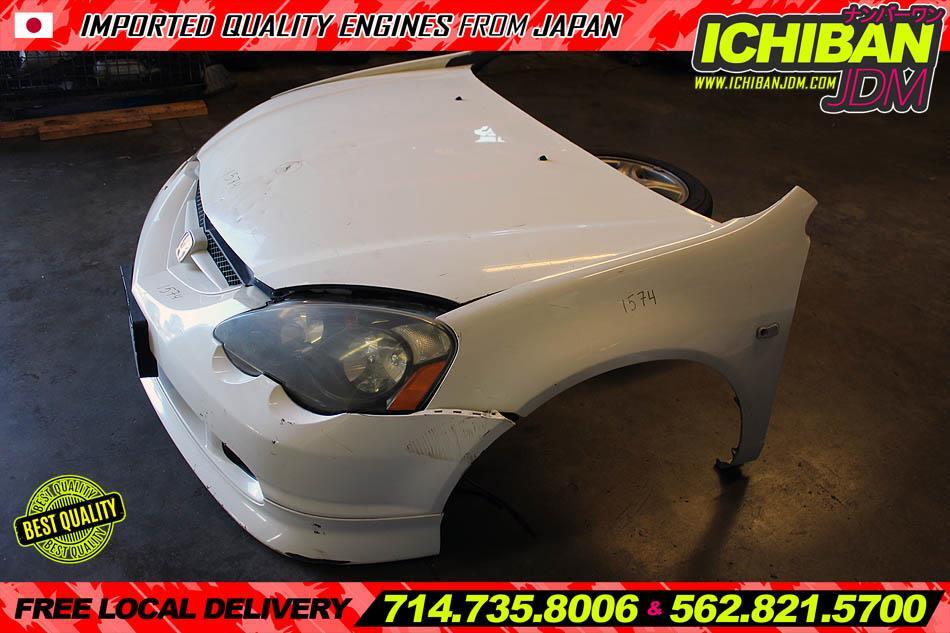 JDM RSX DC5 FRONT NOSE CUT INTEGRA TYPE R HEADLIGHTS BUMPER FENDER 02 ...