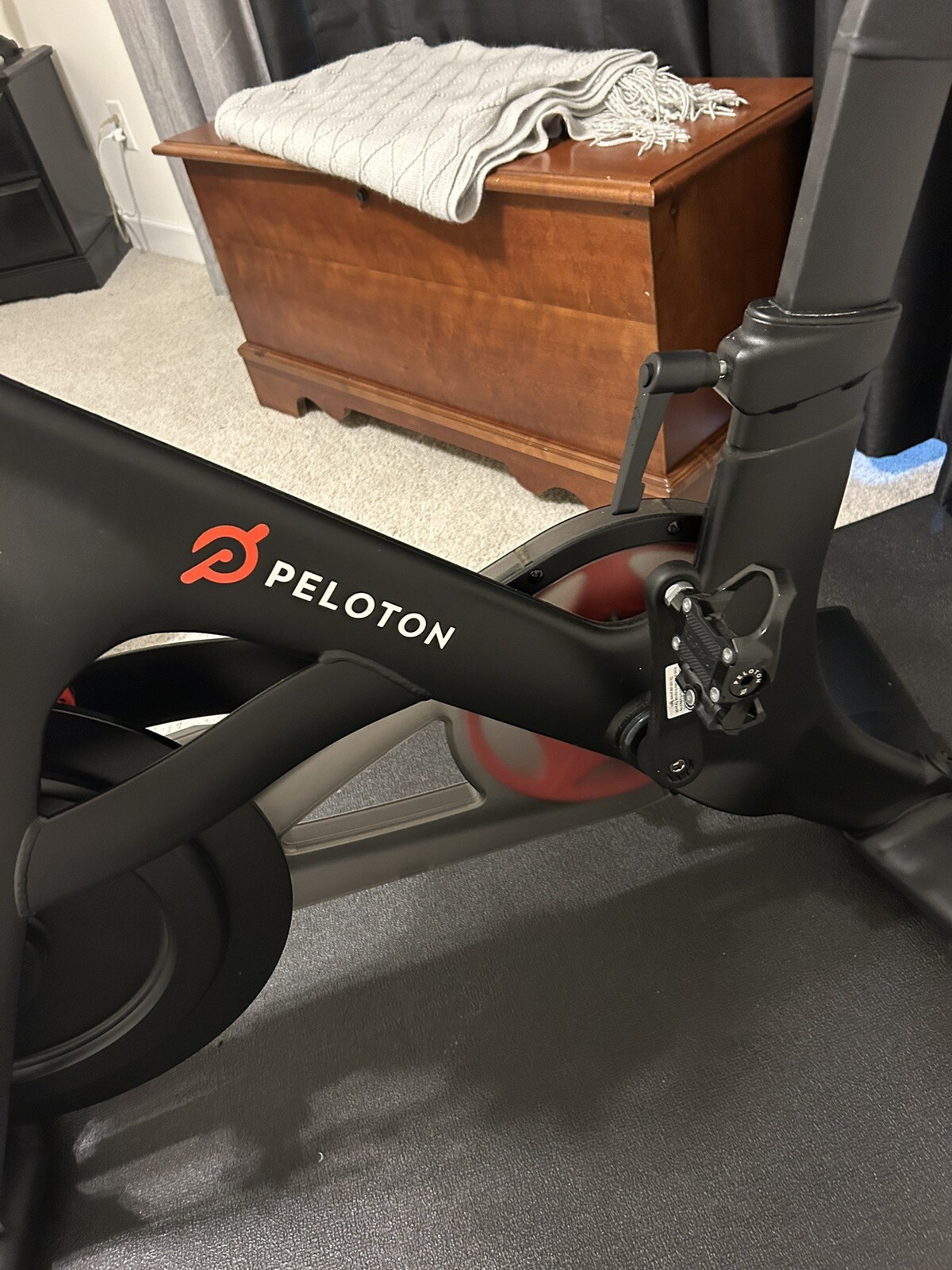 Peloton 3rd Gen Exercise Bike-bicycle mat-2 Lb weights-2 Pair Shoes ...