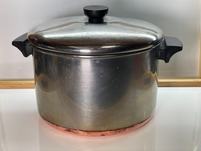1968 - 1981 Rome NY Revere Ware Copper Clad Cookware 6, 4.5 QT w/Lid | eBay