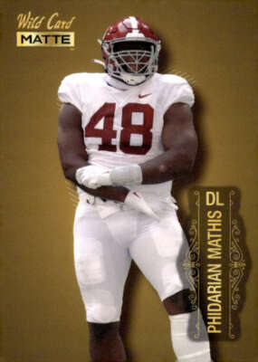 PHIDARIAN MATHIS RC 2022 Wild Card Gold Matte ROOKIE #93 Commanders NF ...